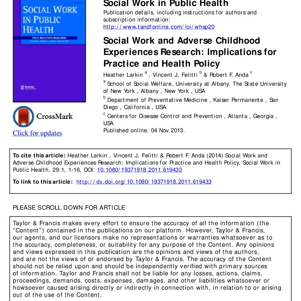 ACEs Trauma Informed Leaflet - Final version